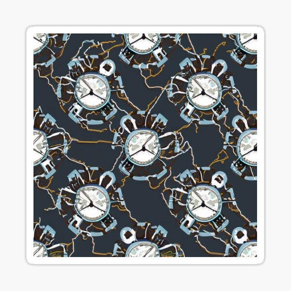 "Time Zones: Watches Around the World" Sticker for Sale by Lyndvix ...