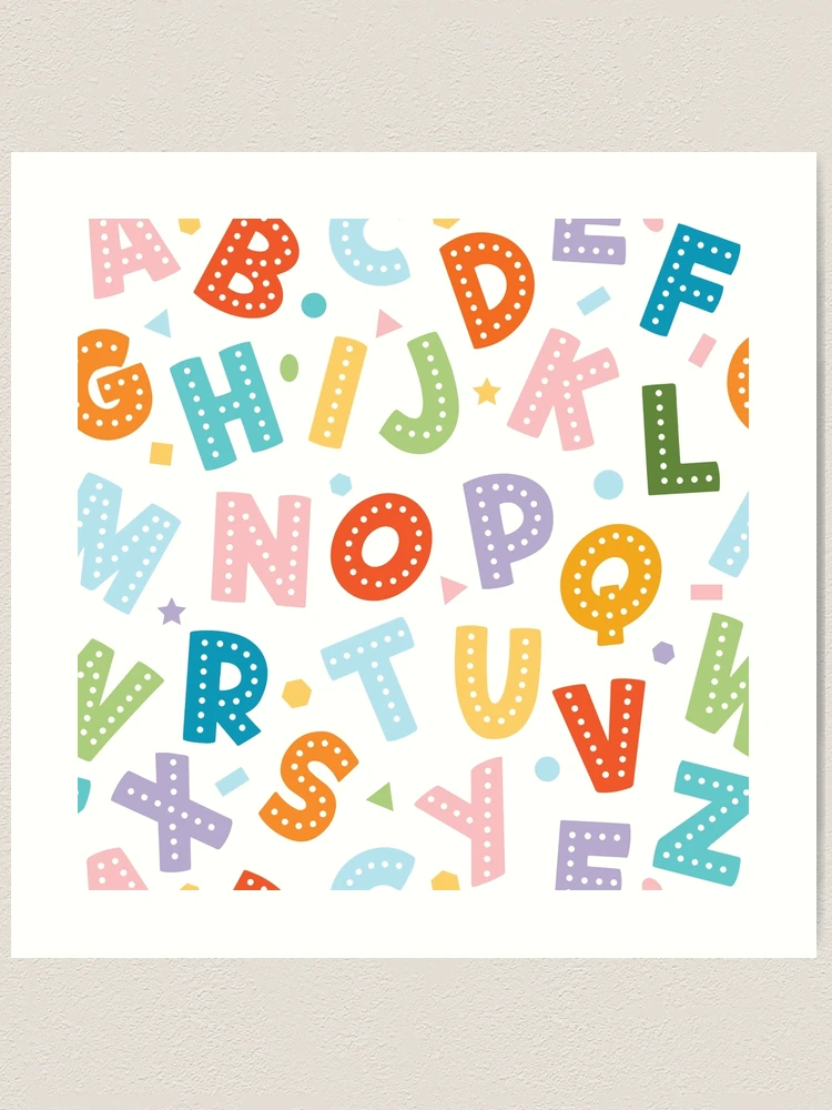 Large Colorful Printable Letters