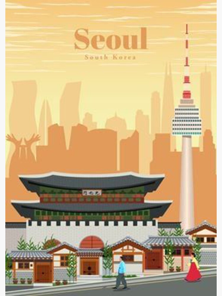 "Seoul" Sticker for Sale by bettykerman | Redbubble