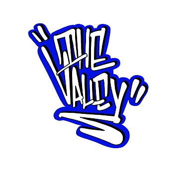 "The Valley 818 Sticker." Sticker for Sale by Airbrushangel | Redbubble
