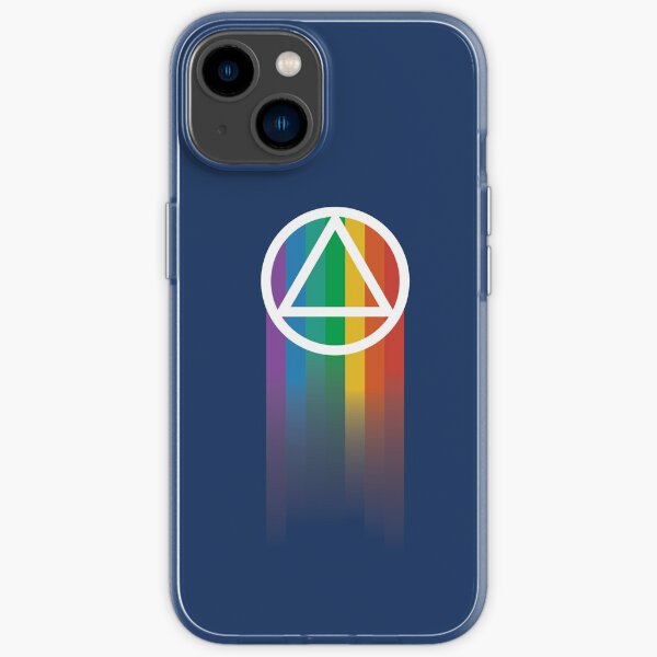 "AA (Alcoholics Anonymous) Logo with Shooting Rainbow" iPhone Case for ...