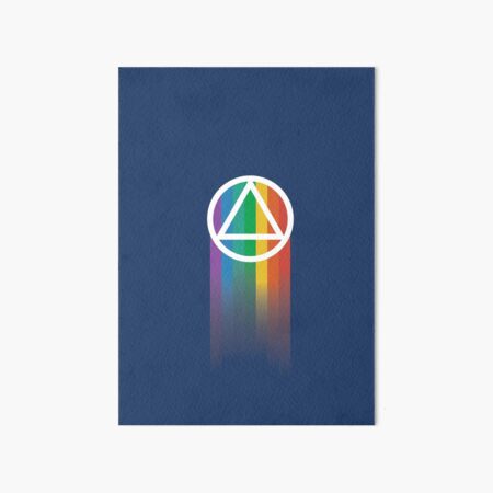 "AA (Alcoholics Anonymous) Logo with Shooting Rainbow" Art Board Print ...