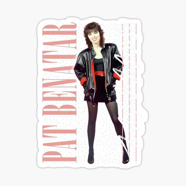 "Pat music Benatar Retro 80s Style Fan Design" Sticker for Sale by ...