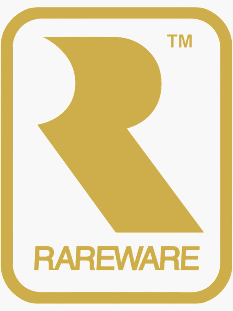 "Rareware Logo" Sticker for Sale by BillRosenbaum | Redbubble