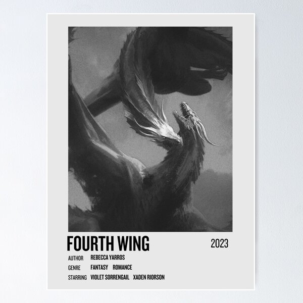 "Fourth Wing Aesthetic" Poster for Sale by eldrury | Redbubble