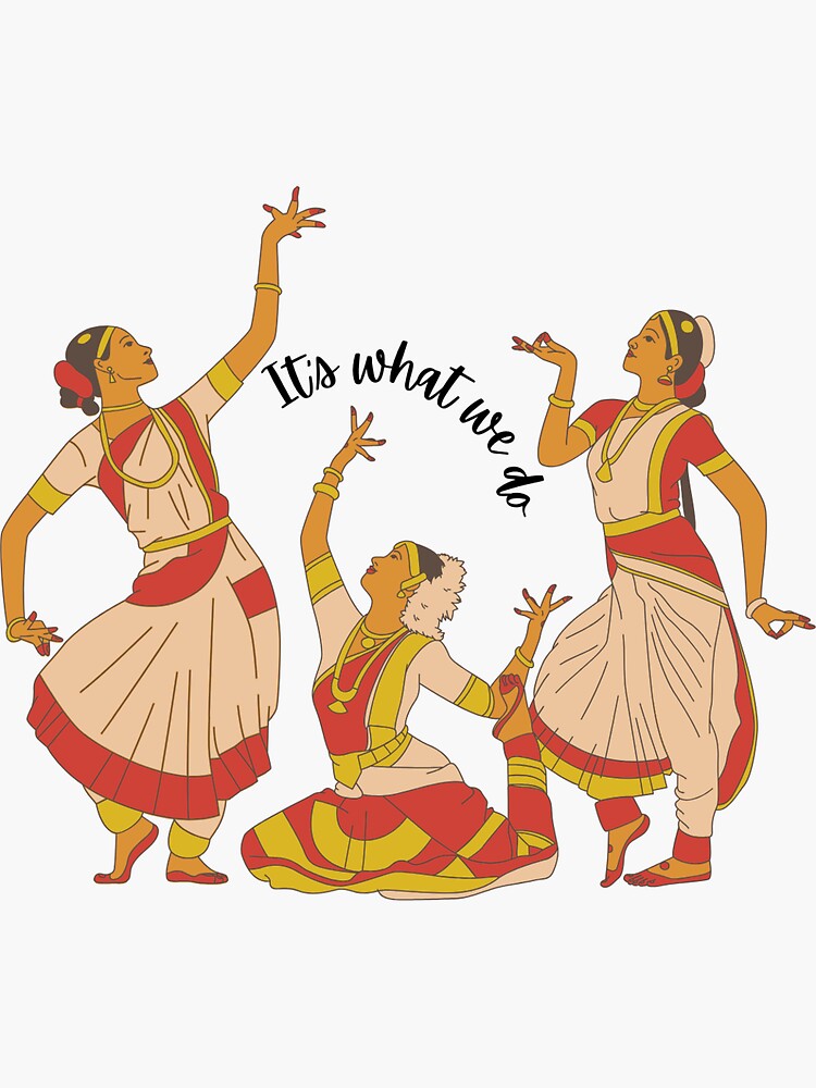 "Kathak Dancers" Sticker for Sale by billionairebrnd | Redbubble