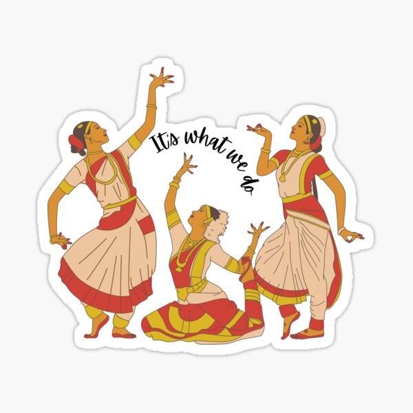 "Kathak Dancers" Sticker for Sale by billionairebrnd | Redbubble