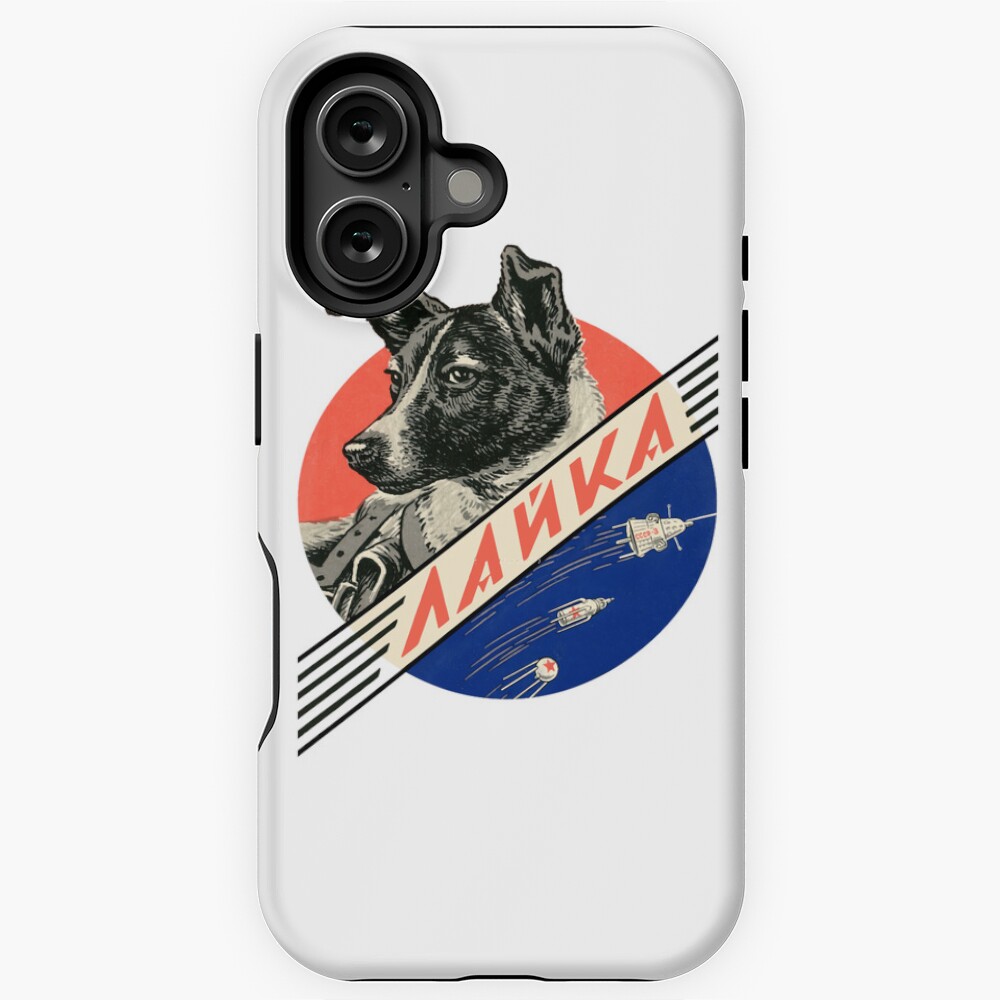"Laika first space dog — Soviet space" Sticker for Sale by ...