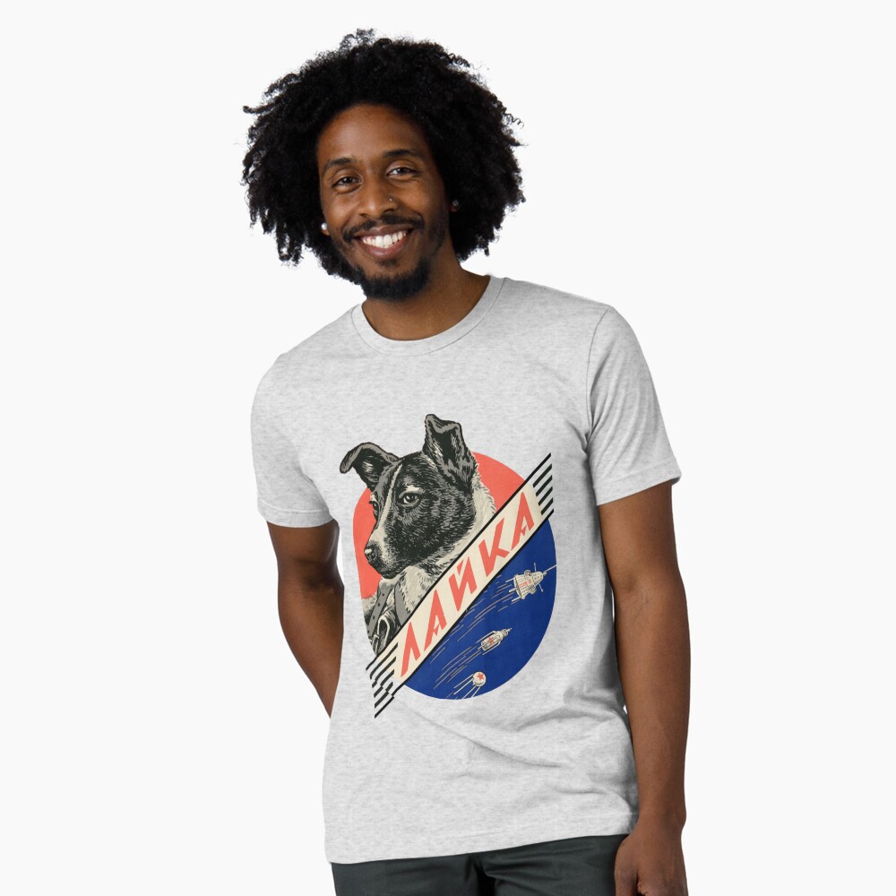 "Laika first space dog — Soviet space" Sticker for Sale by ...
