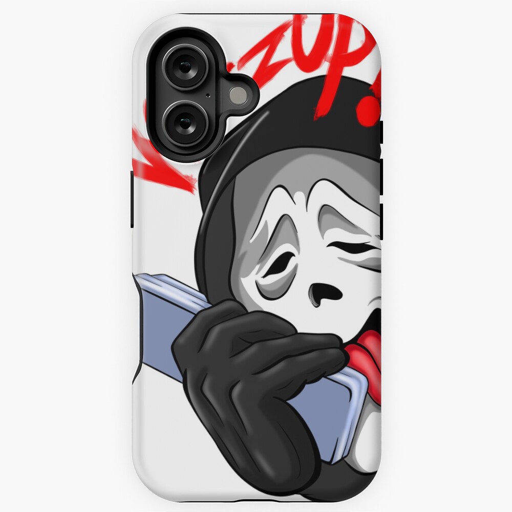 "Ghostface wazzup? " Poster for Sale by JackDraws88 | Redbubble