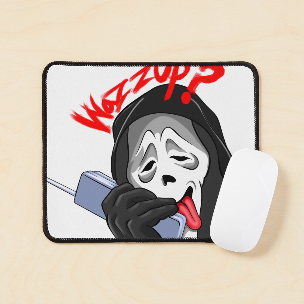 "Ghostface wazzup? " Sticker for Sale by JackDraws88 | Redbubble