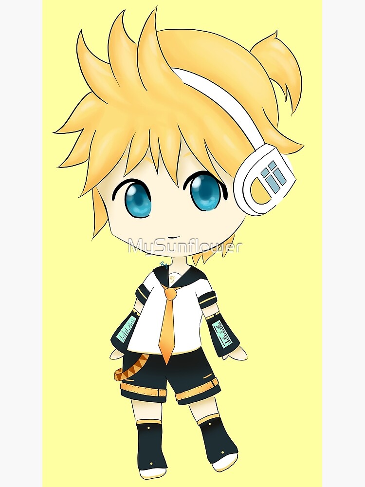 "Chibi Len Kagamine" Poster by MySunflower | Redbubble