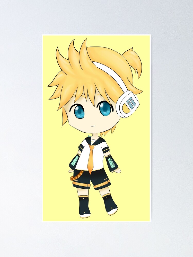 "Chibi Len Kagamine" Poster by MySunflower | Redbubble