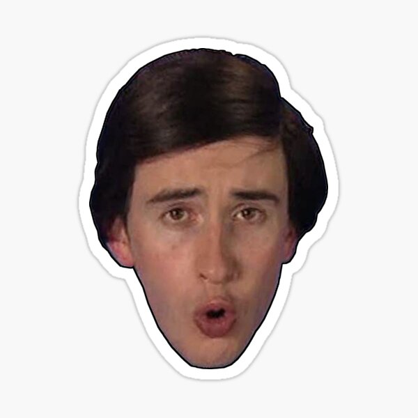 "Alan Partridge Ah Haaaaa" Sticker by loganferret | Redbubble
