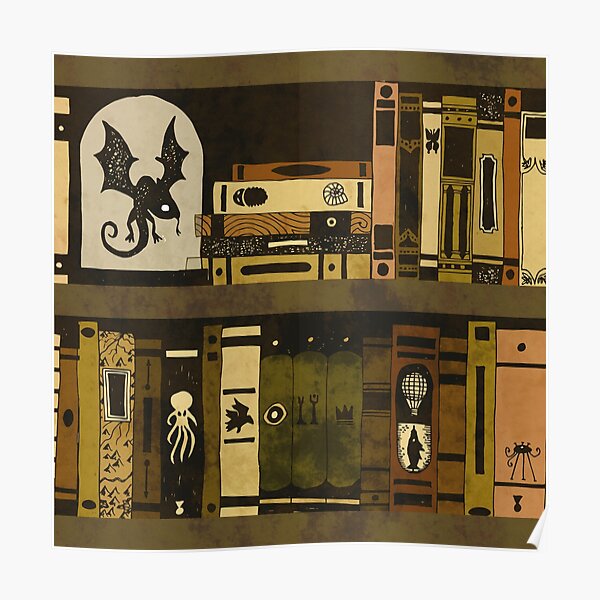 Bookcase Posters | Redbubble