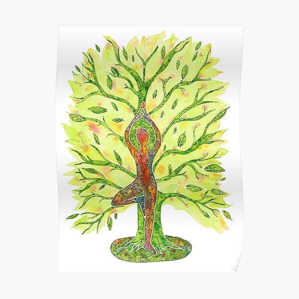 "Yoga - Tree Pose" Poster by mishyrowan | Redbubble