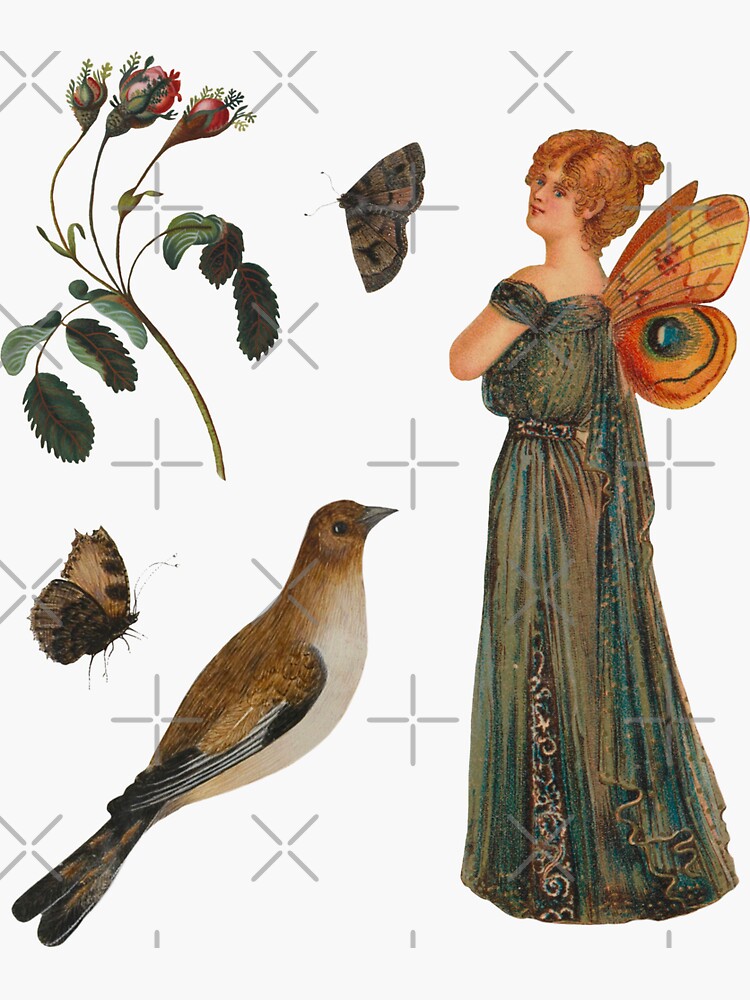 "Fairy Cottagecore Vintage Pack " Sticker for Sale by MaryRose73744 ...