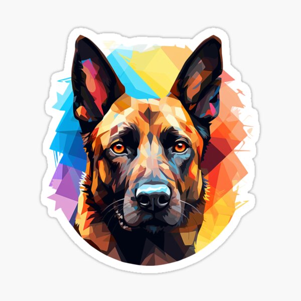 "Belgian Malinois " Sticker for Sale by MendaciousMina | Redbubble