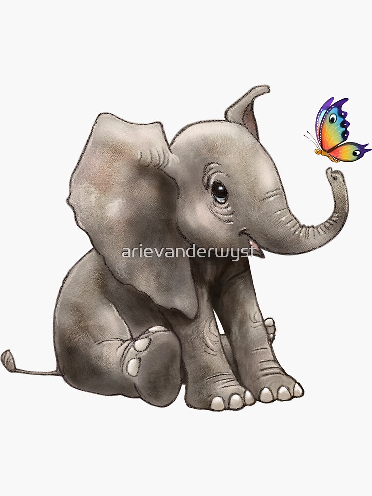 "Baby Boo Butterfly" Sticker for Sale by arievanderwyst | Redbubble