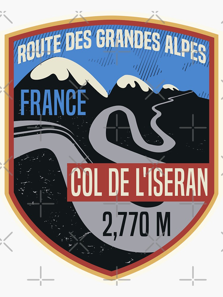 "Col de l'Iseran, Route des Grandes Alpes, France" Sticker for Sale by ...