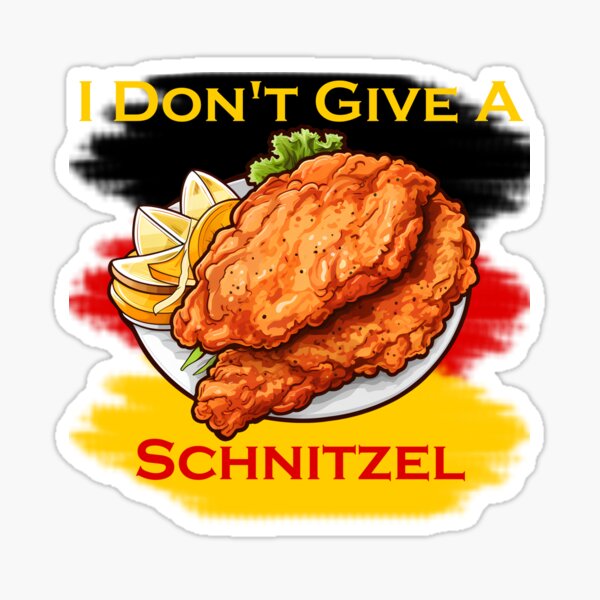 "Schnitzel" Sticker for Sale by FTS-Studio | Redbubble
