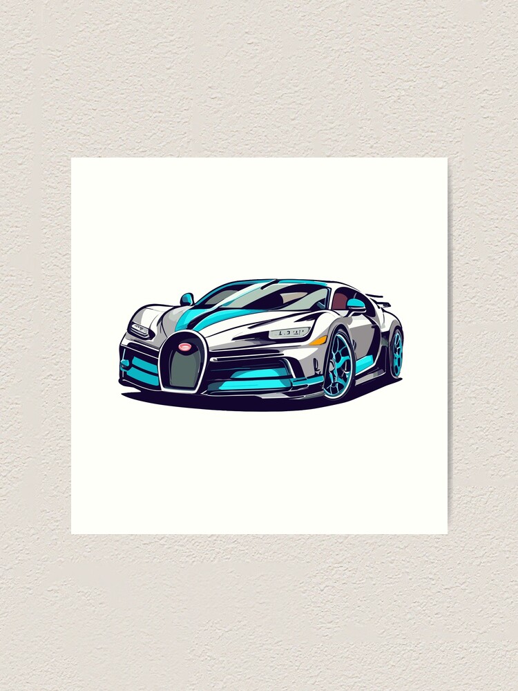 "Bugatti Divo - Cartoon Design" Art Print for Sale by PoppinDesigner ...