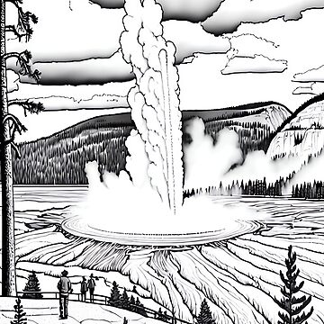 "Yellowstone's Geothermal Majesty" Sticker for Sale by EarthboundPix ...
