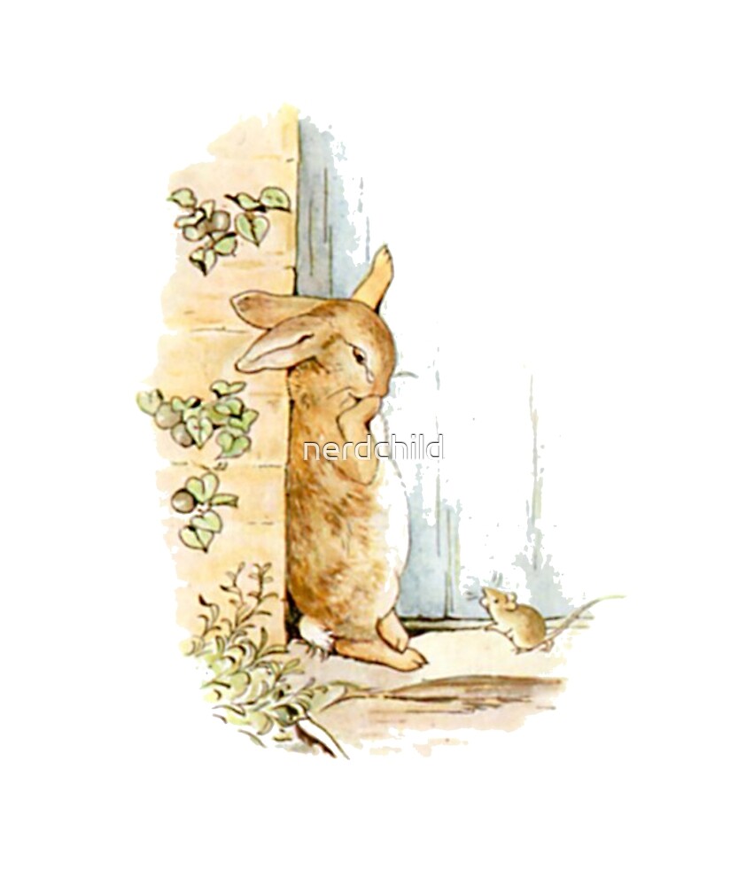 "Peter Rabbit Adventure: Peter Attempting to Hide" by nerdchild | Redbubble