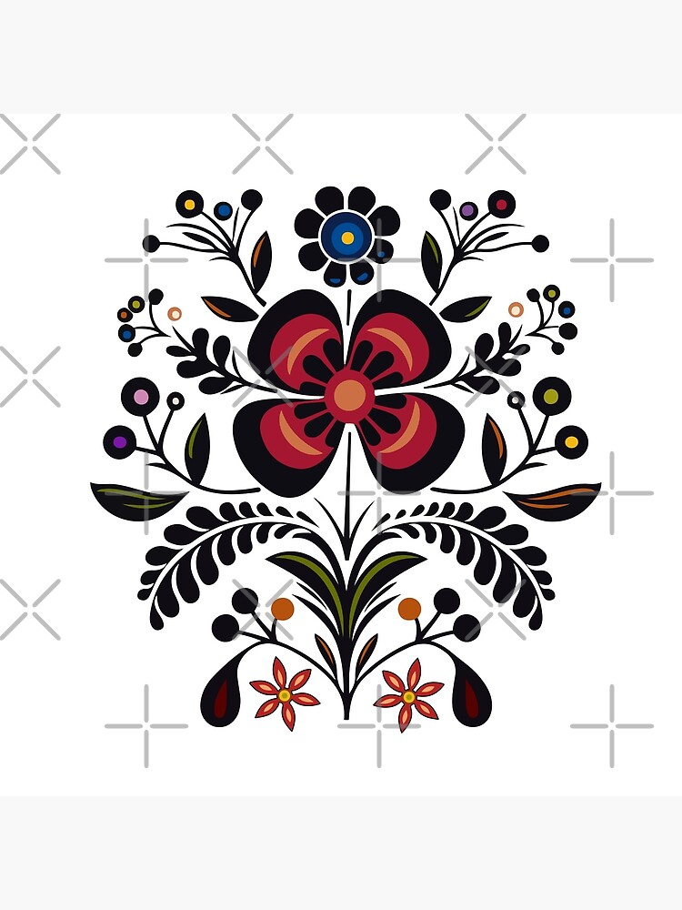 "Ojibwe Floral Pattern, Anishinaabe Flowers." Pillow for Sale by ...