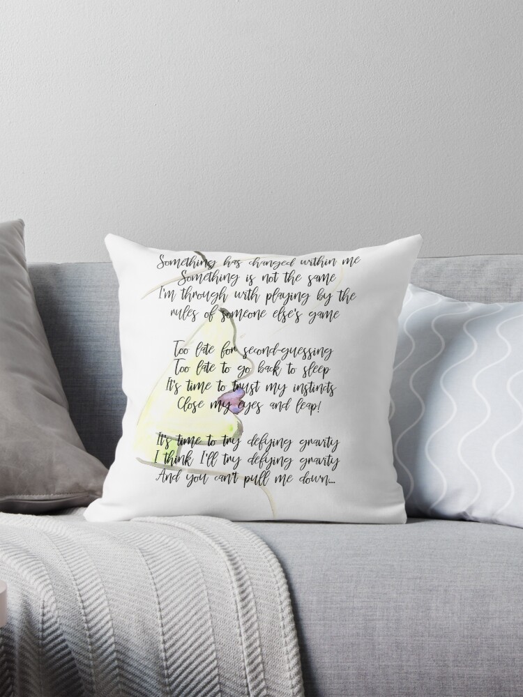 "Elphaba, Defying Gravity, Wicked" Pillow for Sale by Emma Taviani ...