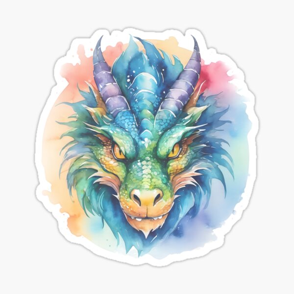 "dragon head" Sticker for Sale by MEDOF | Redbubble