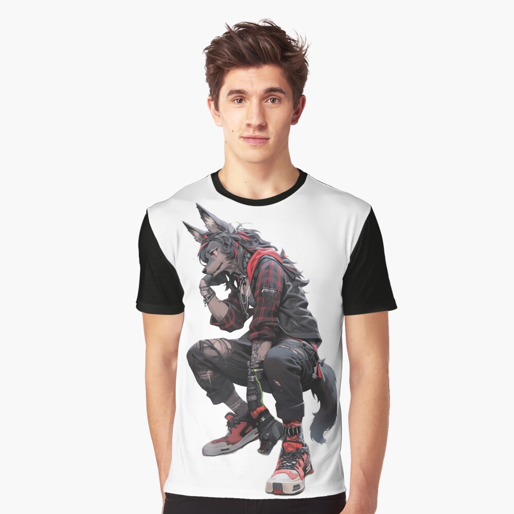 "A punk rock furry Werewolf anthropomorphic hybrid wolf creature manga ...