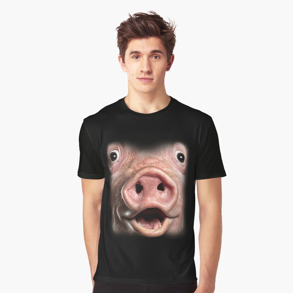 "Funny Surprised Pig Face Meme Big Troll Hog Piggy Face" Poster for ...