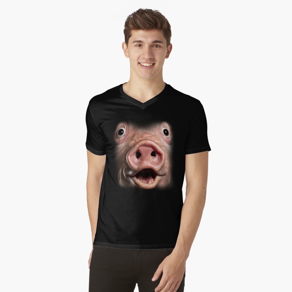 "Funny Surprised Pig Face Meme Big Troll Hog Piggy Face" Poster for ...