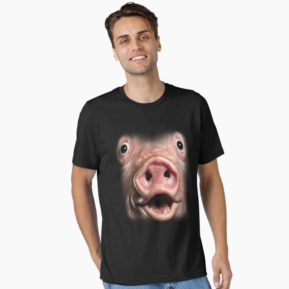 "Funny Surprised Pig Face Meme Big Troll Hog Piggy Face" Poster for ...