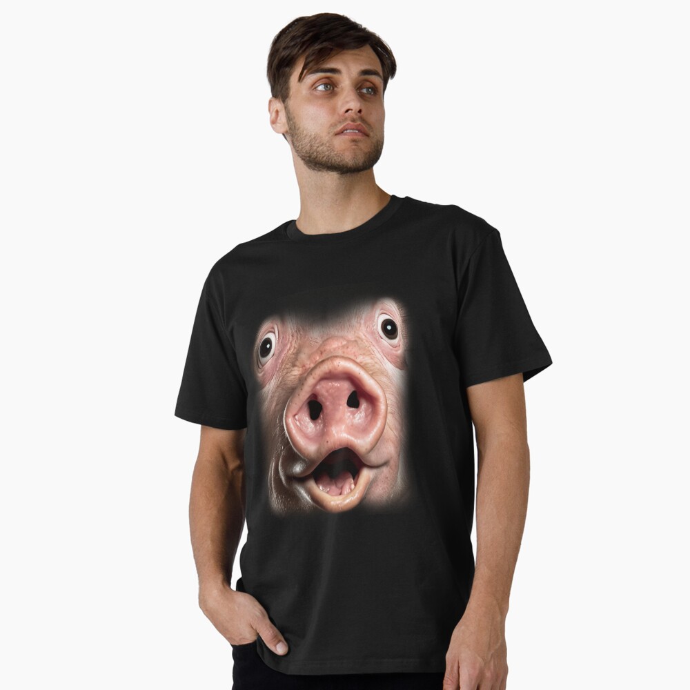 "Funny Surprised Pig Face Meme Big Troll Hog Piggy Face" Poster for ...