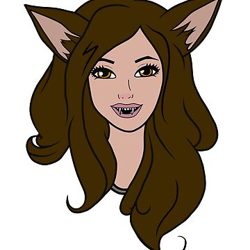 "Werewolf Barbie" Sticker for Sale by LunarCraftverse | Redbubble