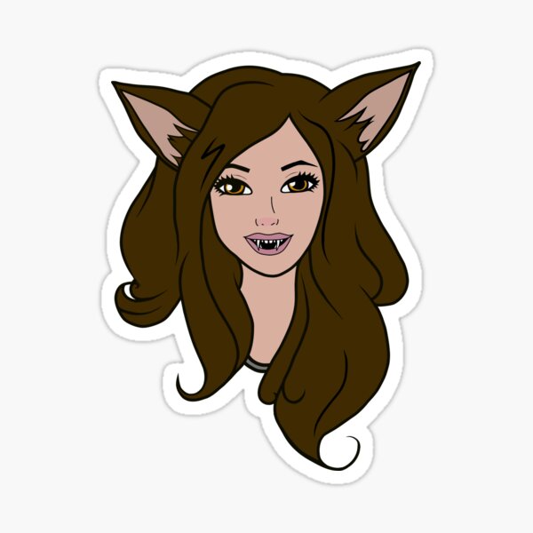 "Werewolf Barbie" Sticker for Sale by LunarCraftverse | Redbubble