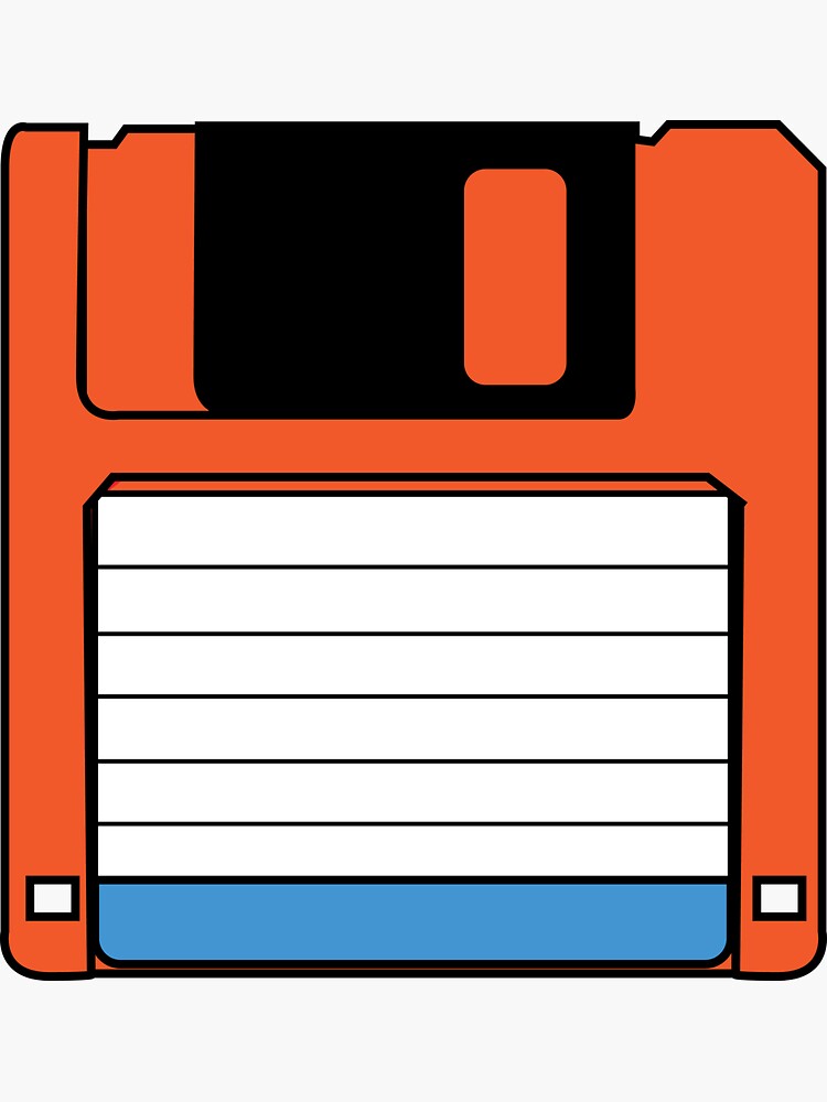 "Floppy Disk" Sticker by Andrew-Weegberg | Redbubble