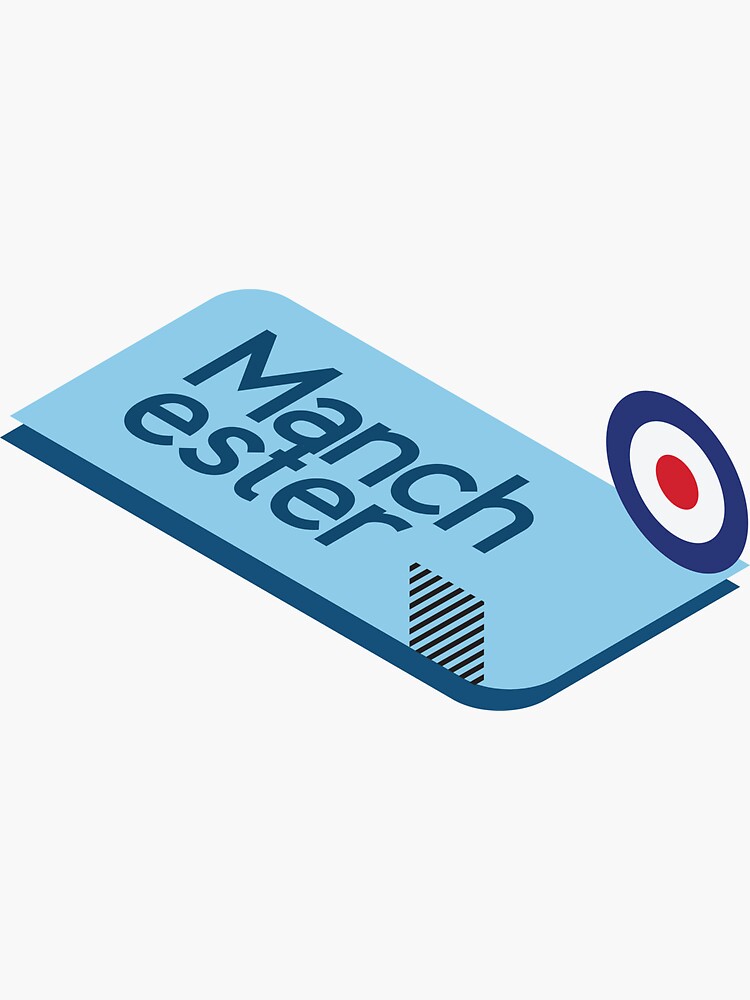 "Manchester isometric Mod" Sticker for Sale by Boostcr | Redbubble