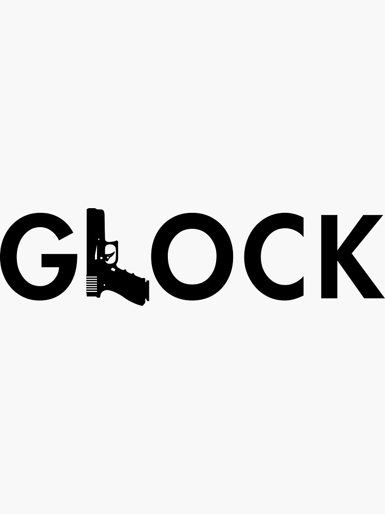 Sticker avec l'œuvre « In Glock We Trust sticker, Design de t-shirt ...