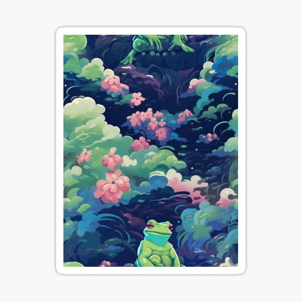 "Happy Frog" Sticker for Sale by UltraItems | Redbubble
