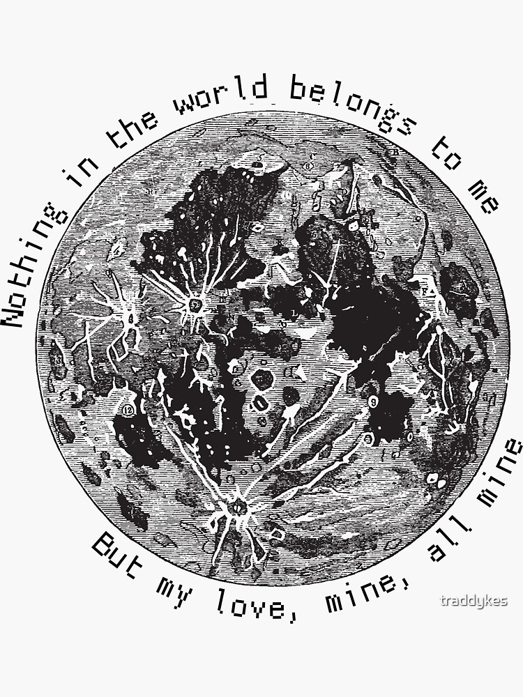 "my love mine all mine" Sticker for Sale by traddykes | Redbubble