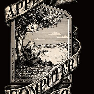 "Apple Computer Co. First Logo " Sticker for Sale by AdityaRanas ...