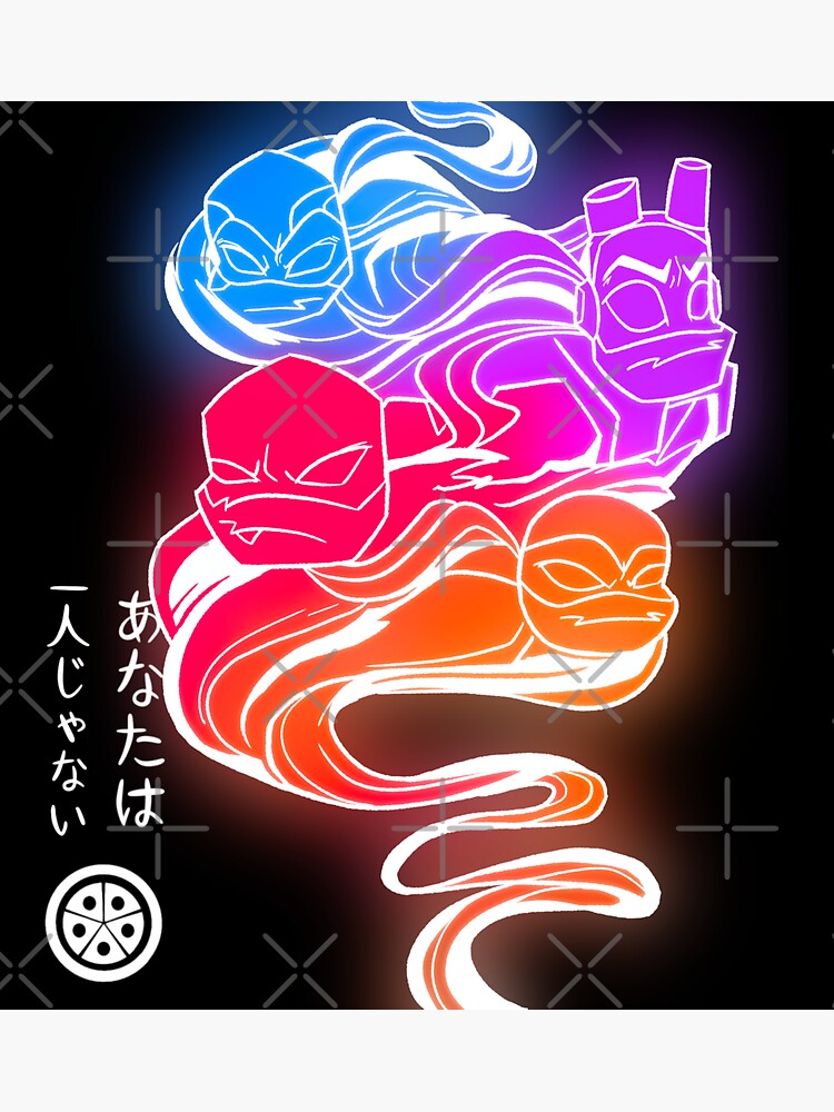 "Rise of the turtles “anatawa hitorijanai” hamato ninpo poster print ...