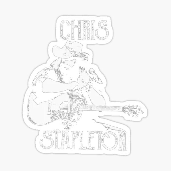 "Chris Stapleton Texas" Sticker for Sale by jennayeira | Redbubble