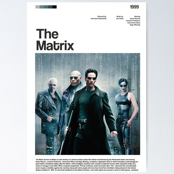 "the matrix movie poster" Poster by paulrommer | Redbubble