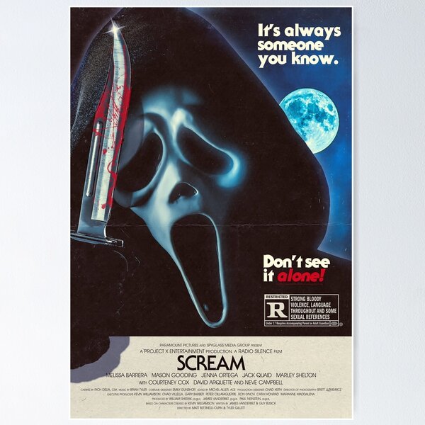 "Scream Film" Poster for Sale by slevireturbel | Redbubble