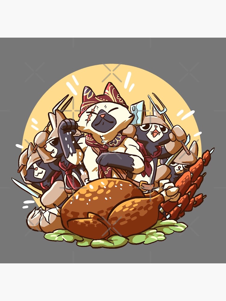 "Meowscular Chef Bae" Poster for Sale by VeloursRose | Redbubble