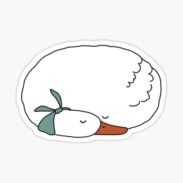 "sleepy goose duck" Sticker by tuerannja | Redbubble